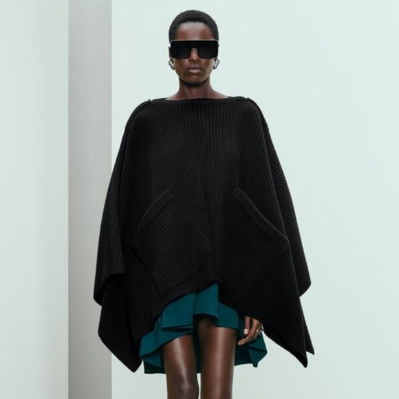 Zara | Jackets & Coats | Nwt Zara Knit Pancho 1 Xss Ml 229 5755 | Poshmark